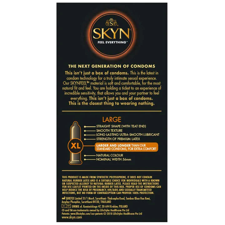 Skyn Large Non-Latex Condoms | EXS Condom Distribution Scheme